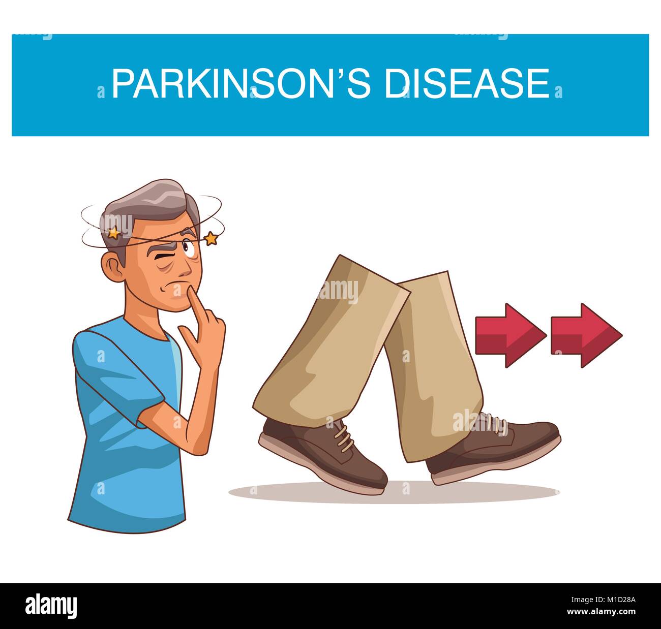 Parkinsons disease cartoon Stock Vector Image & Art - Alamy