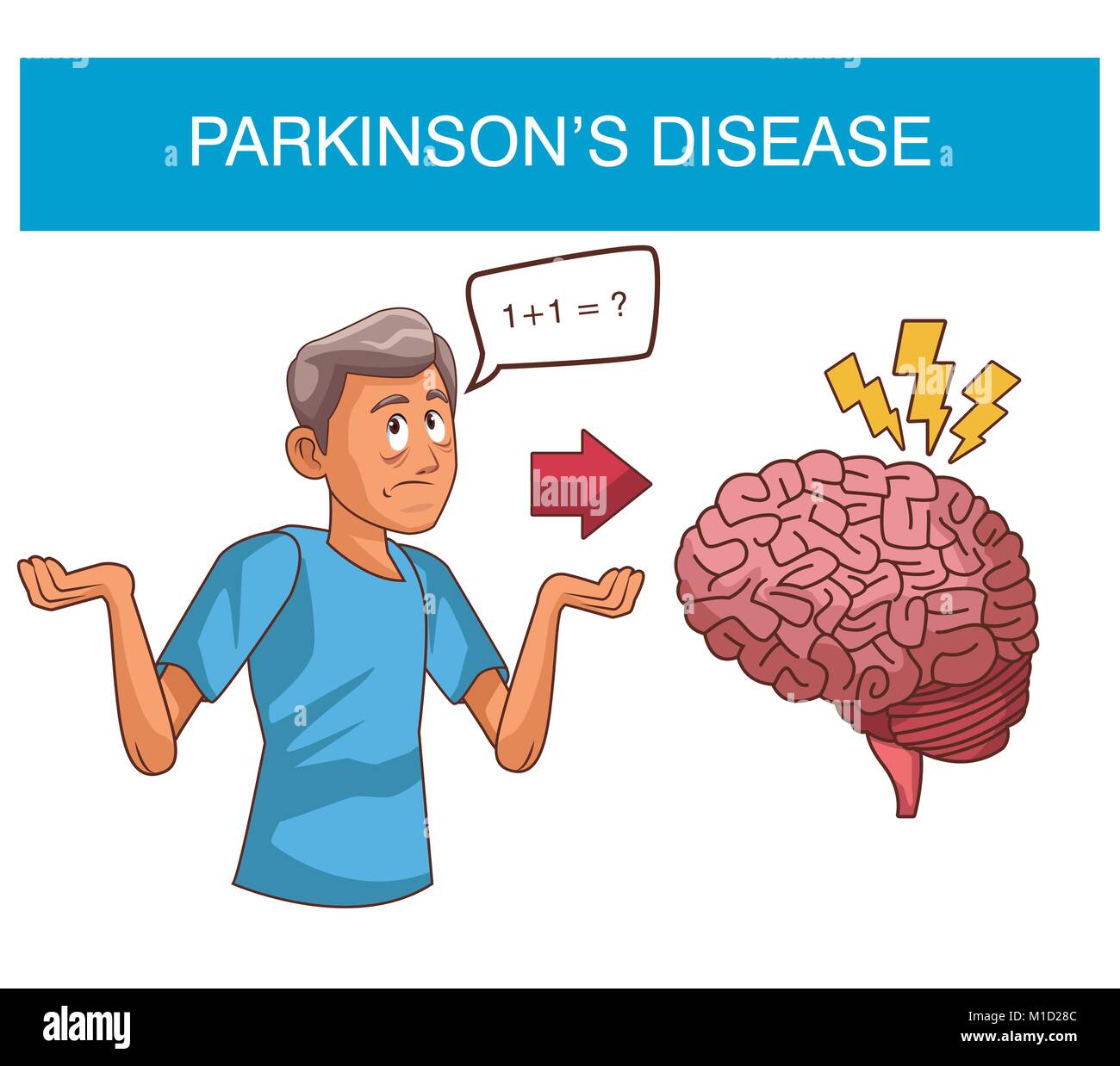 Parkinsons disease cartoon Stock Vector Image & Art - Alamy