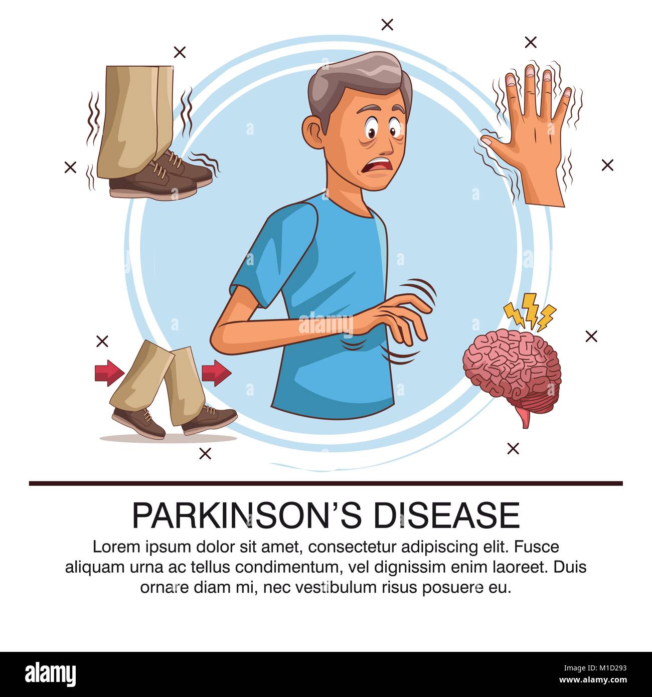 Parkinsons research Stock Vector Images - Alamy