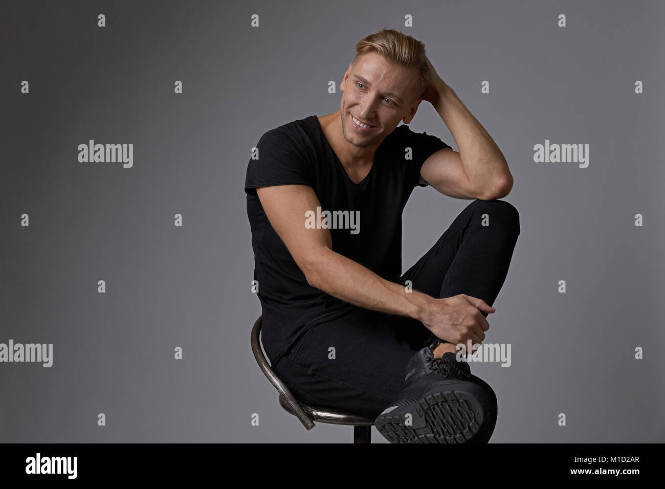 Portrait smiling handsome man Stock Photo - Alamy