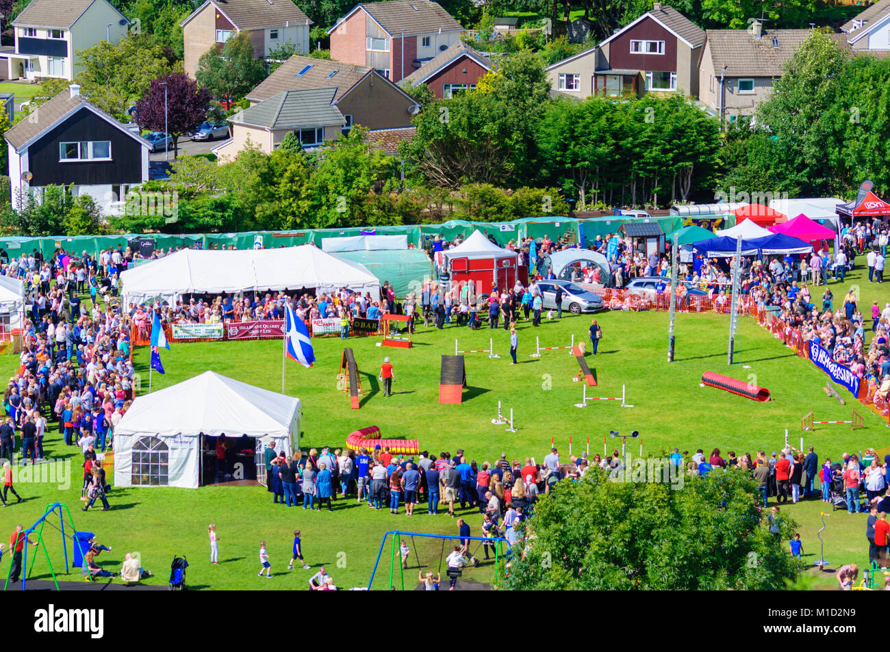 Dundonald Highland Games celebrating traditional Scottish culture, pipe ...