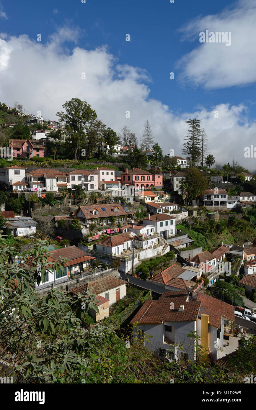 Residential houses, Monte, Funchal, Madeira, Portugal, Wohnhaeuser ...