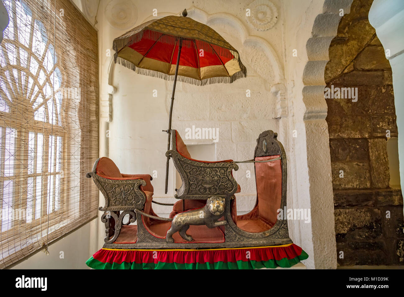 Ancient Royal howdah a seat used on the back of an elephant for kings ...