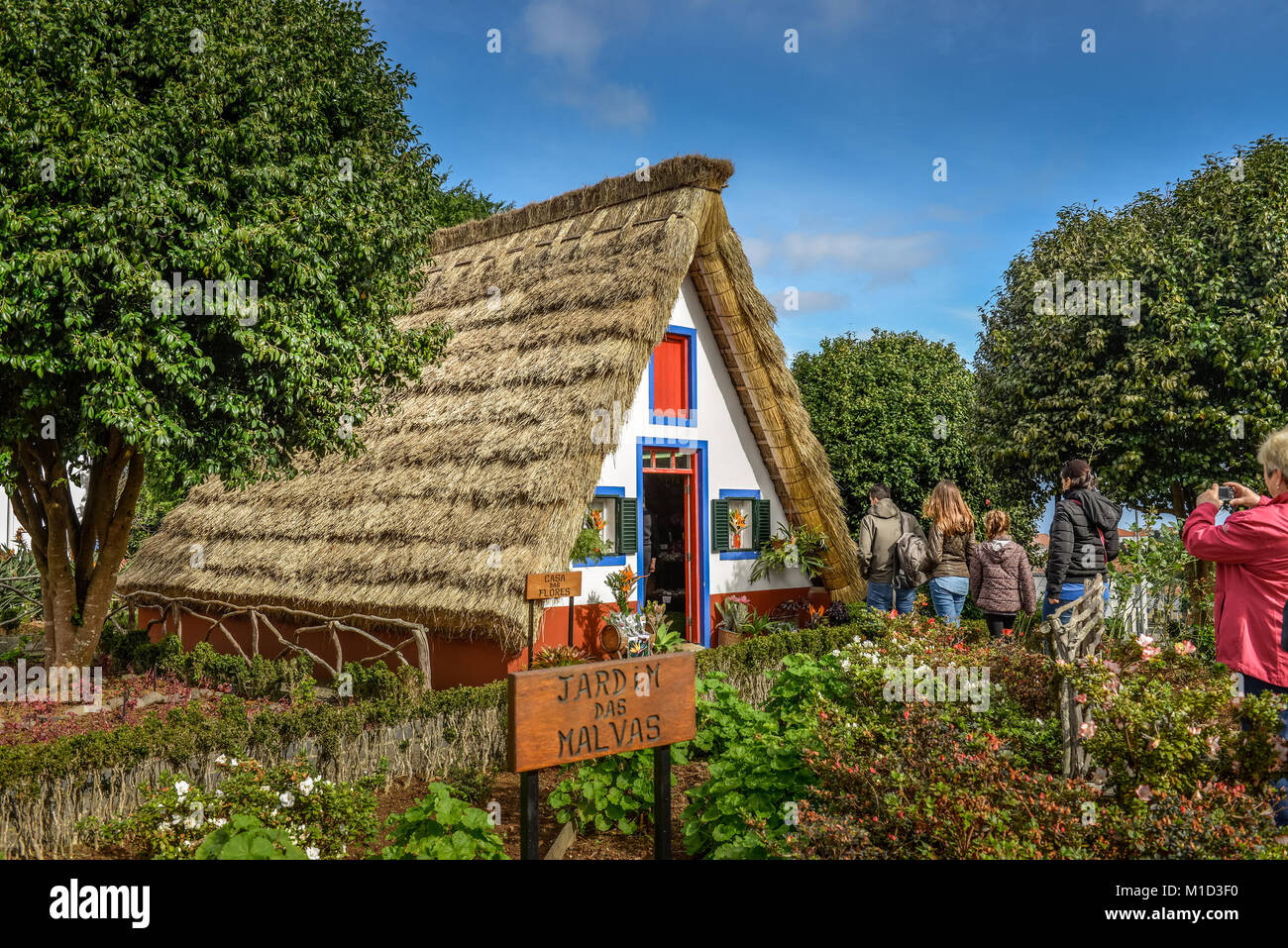 Straw House, Santana, Madeira, Portugal, Strohhaus Stock Photo - Alamy