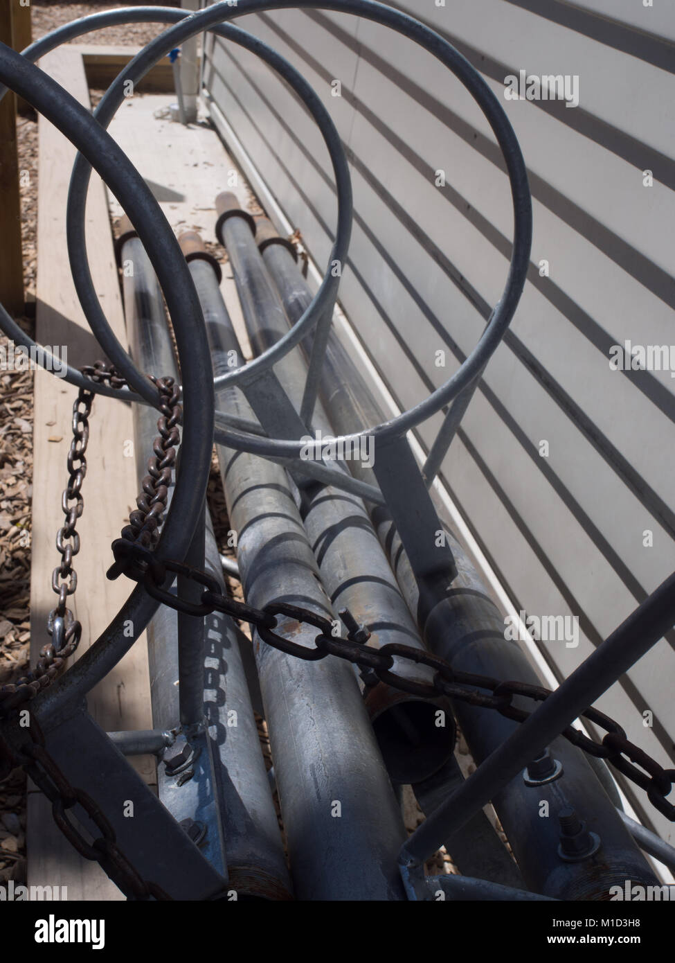 Netball Hoops And Posts Stock Photo - Alamy