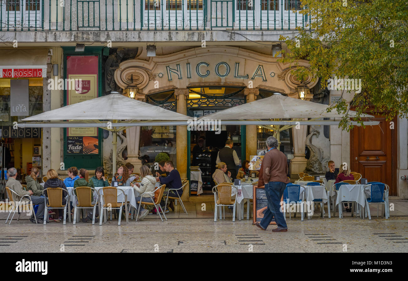 Cafe nicola lisbon portugal hi-res stock photography and images - Alamy
