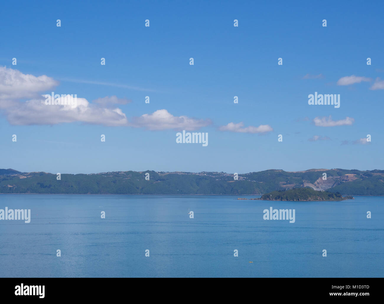 Wellington Harbour Scenic View Stock Photo - Alamy