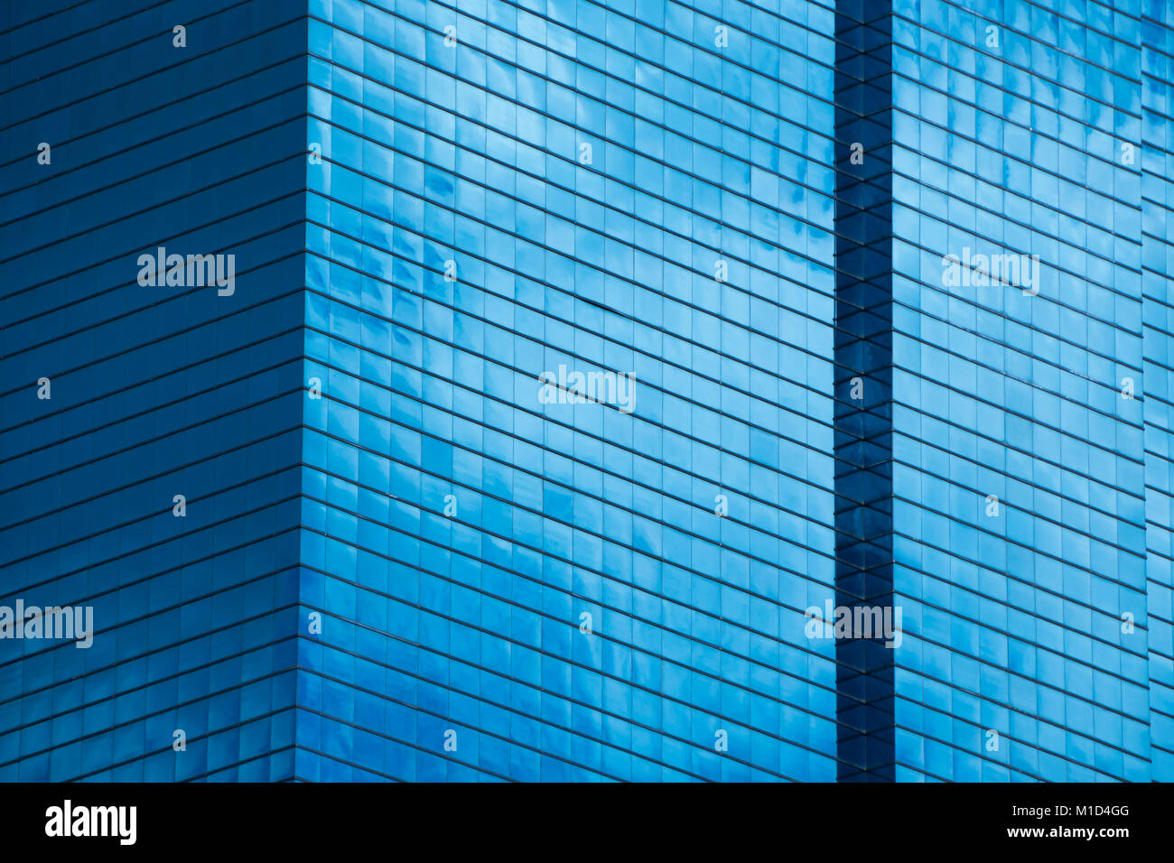 Glass building scene side view Stock Photo - Alamy