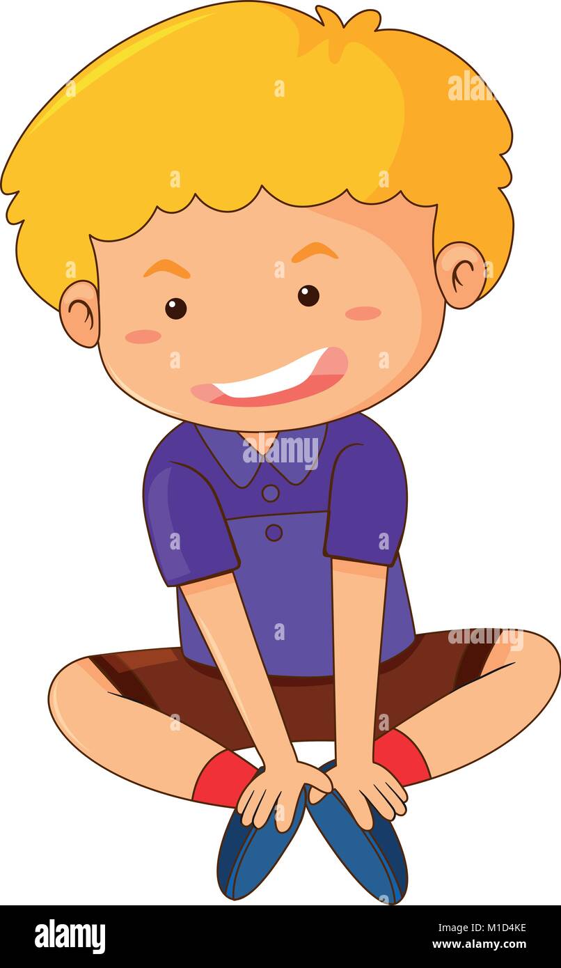 Boy with happy smile illustration Stock Vector Image & Art - Alamy