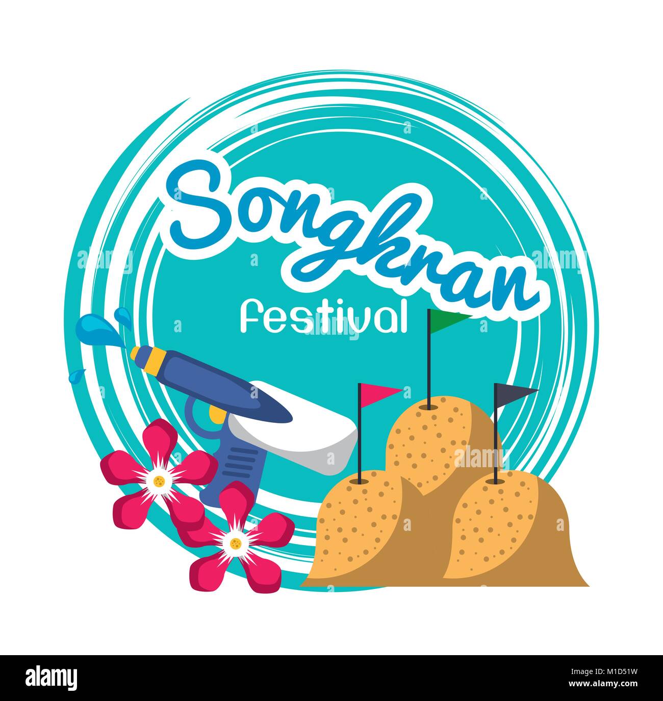 Songkran festival thailand water Cut Out Stock Images & Pictures - Alamy