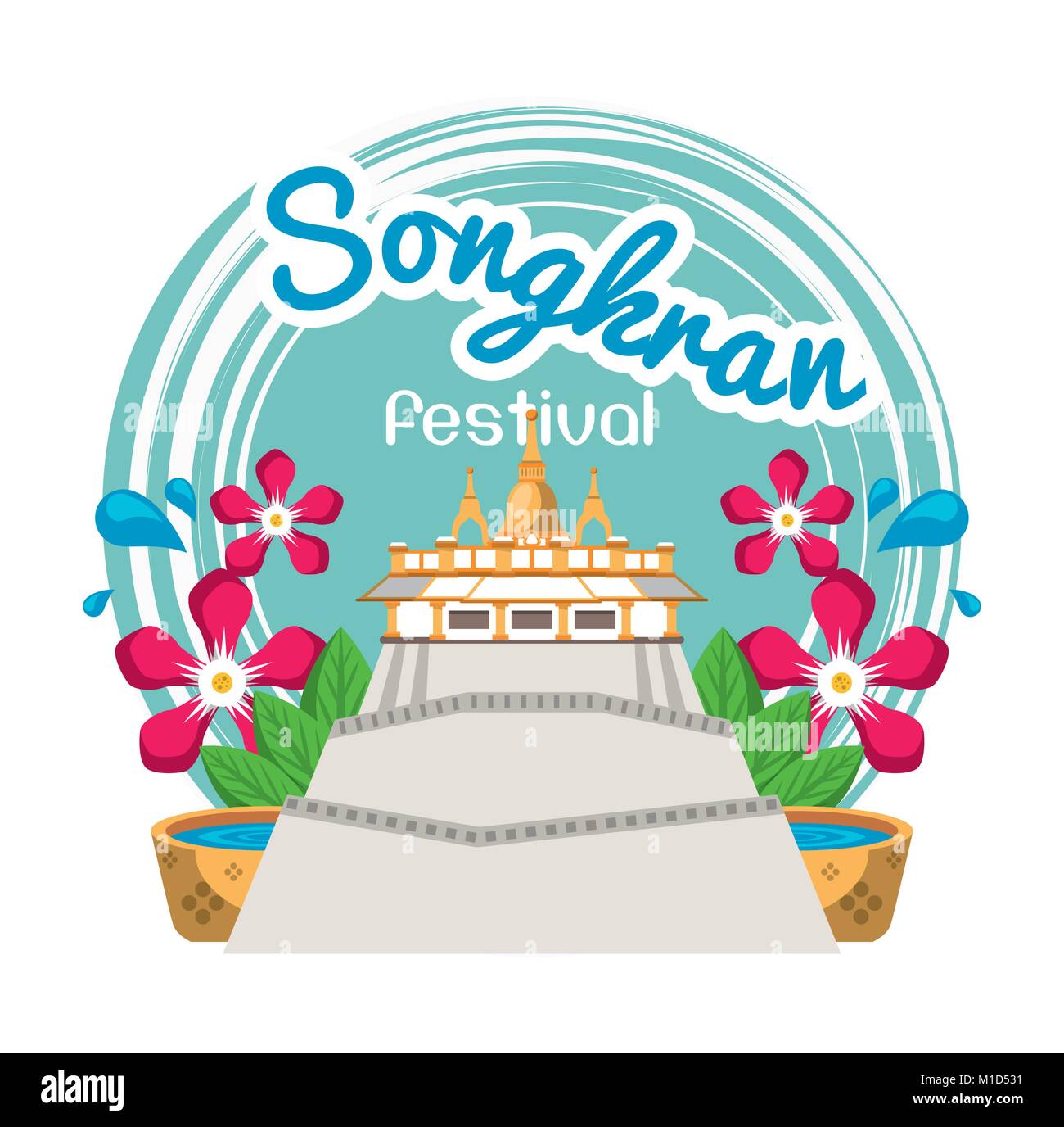 Songkran festival thailand water Cut Out Stock Images & Pictures - Alamy