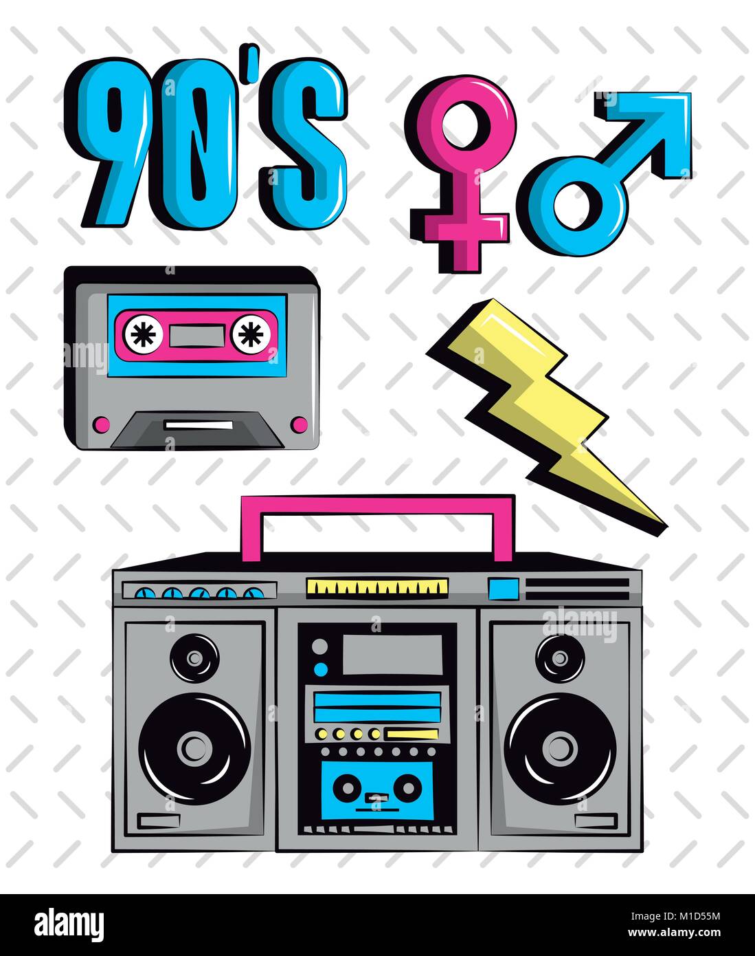 90s symbols Cut Out Stock Images & Pictures - Alamy