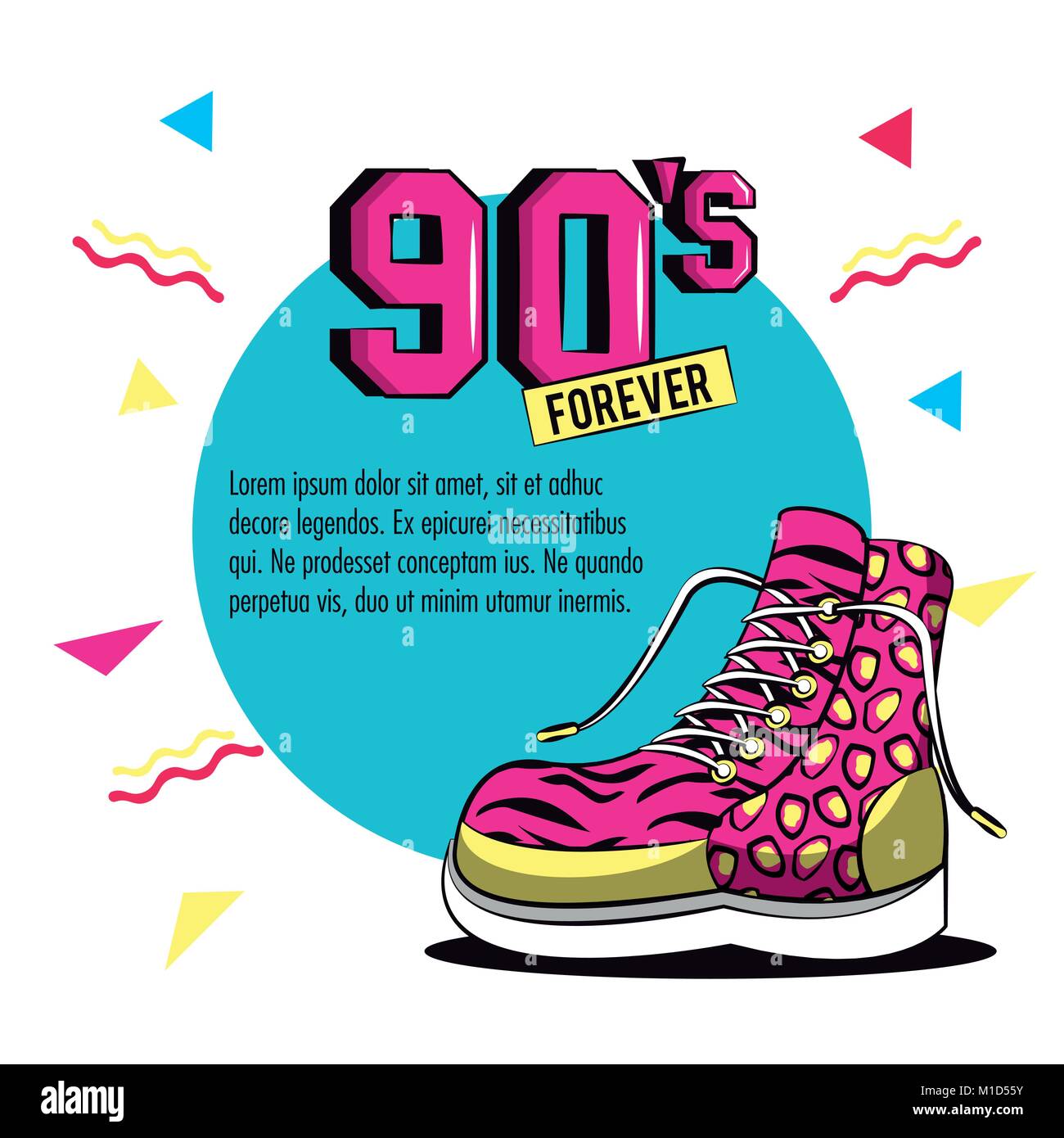 90s forever design Stock Vector Image & Art - Alamy