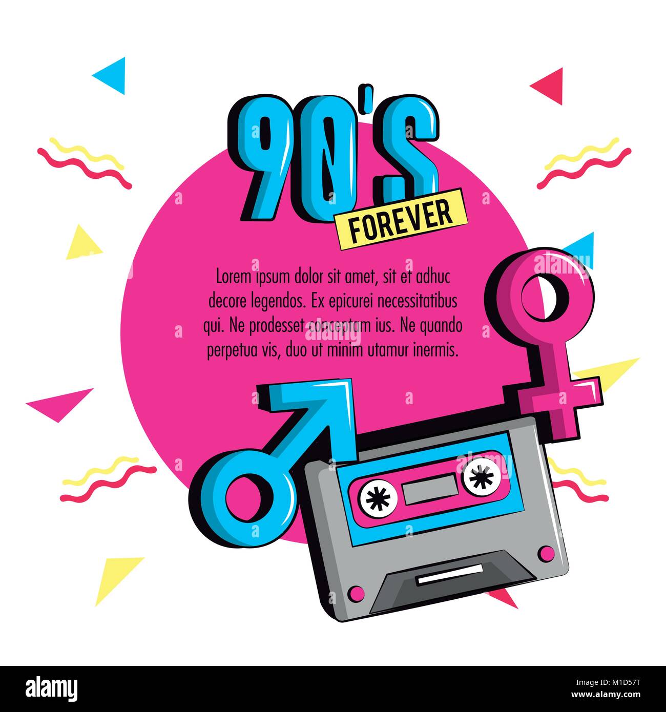 90s forever design Stock Vector Image & Art - Alamy