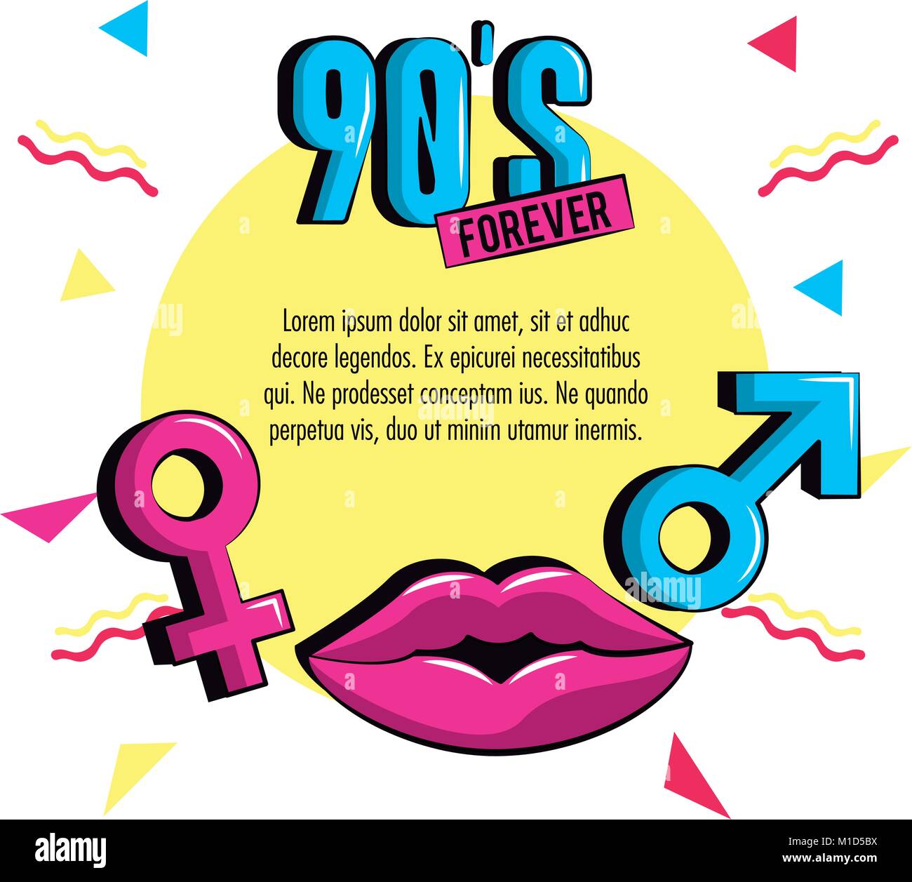 90s forever design Stock Vector Image & Art - Alamy