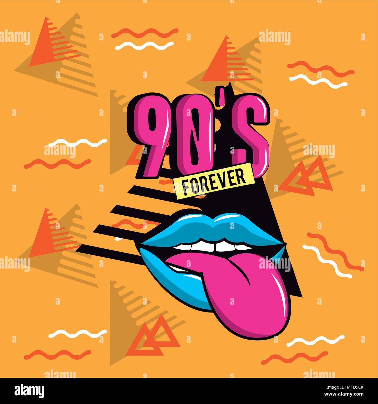 90s forever design Stock Vector Image & Art - Alamy
