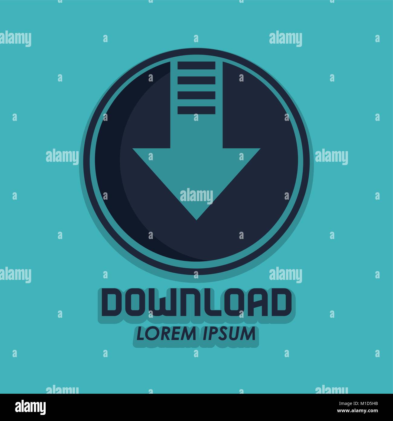 Download symbol isolated Stock Vector Image & Art - Alamy