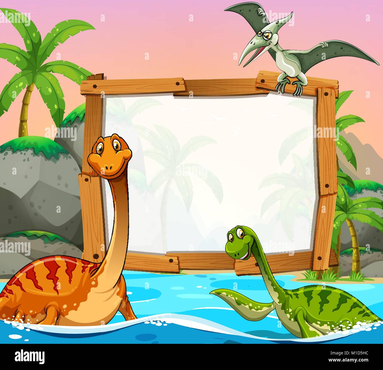 Dinosaur Border Clip Art
