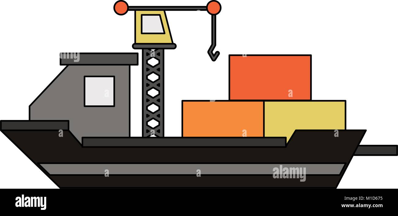 Freighter ship symbol Stock Vector Image & Art - Alamy