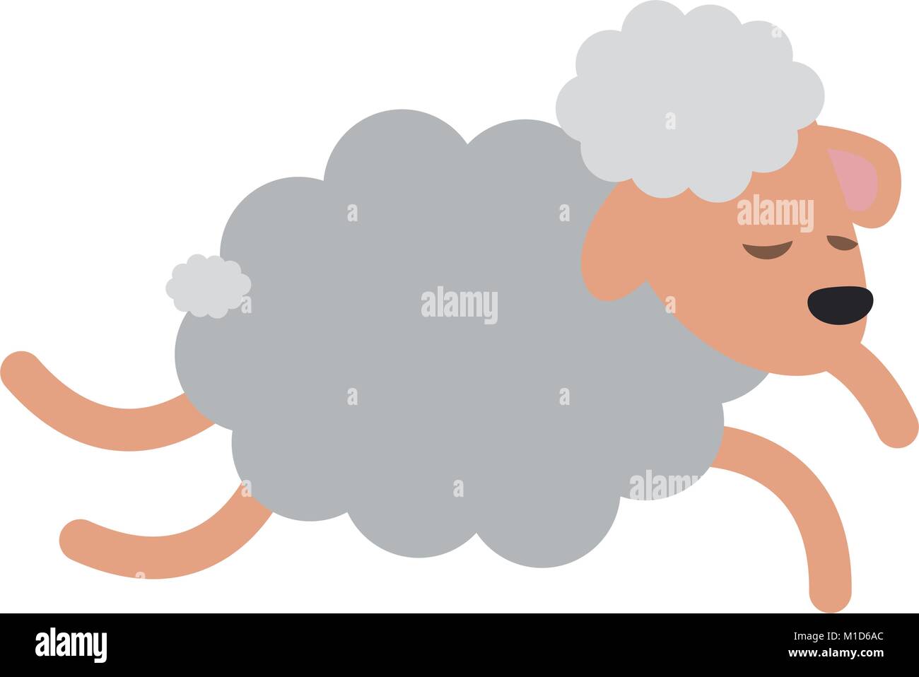 Sheep jumping cartoon Stock Vector Image & Art - Alamy