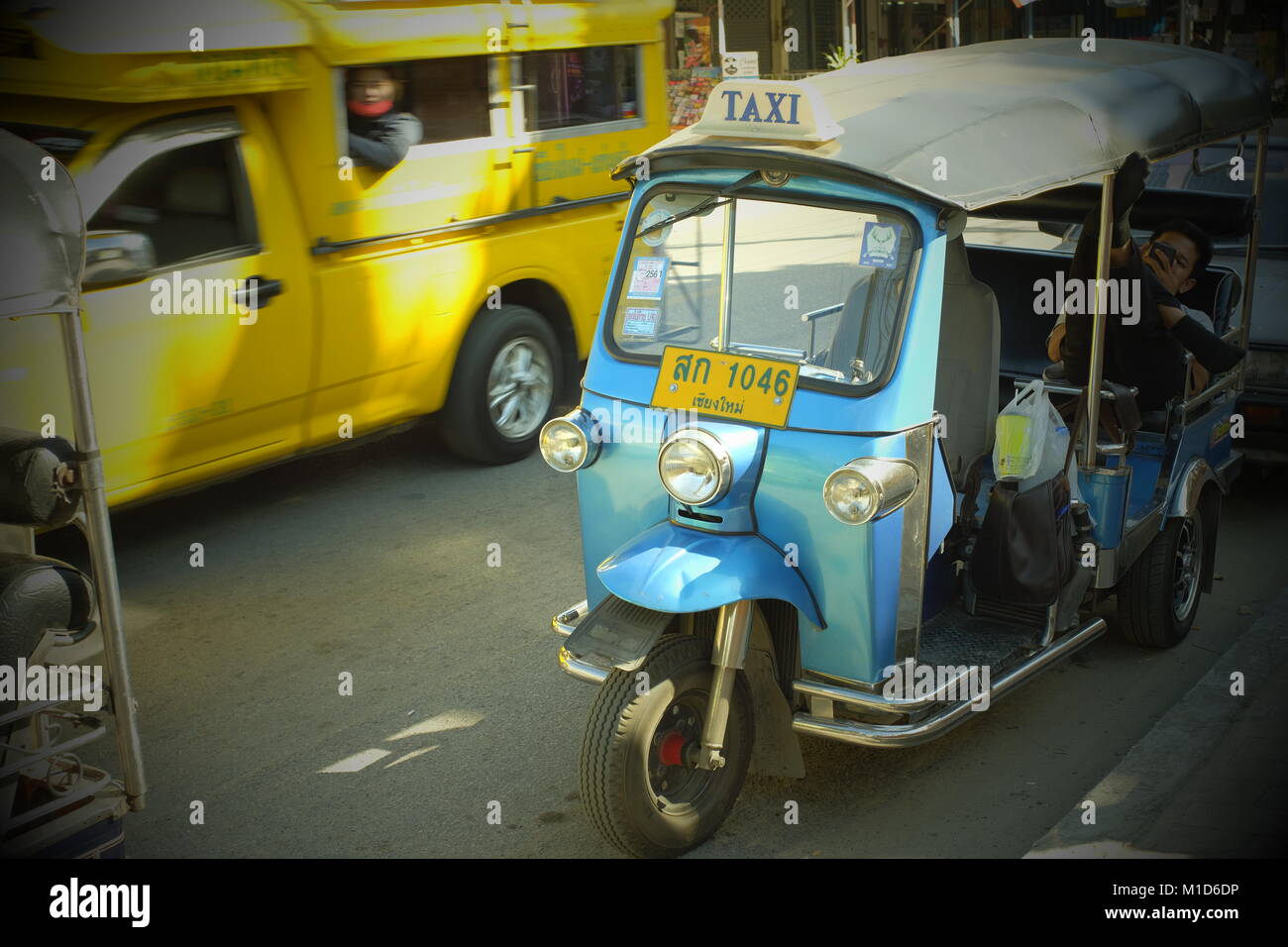 Blue tuk tuk hi-res stock photography and images - Alamy