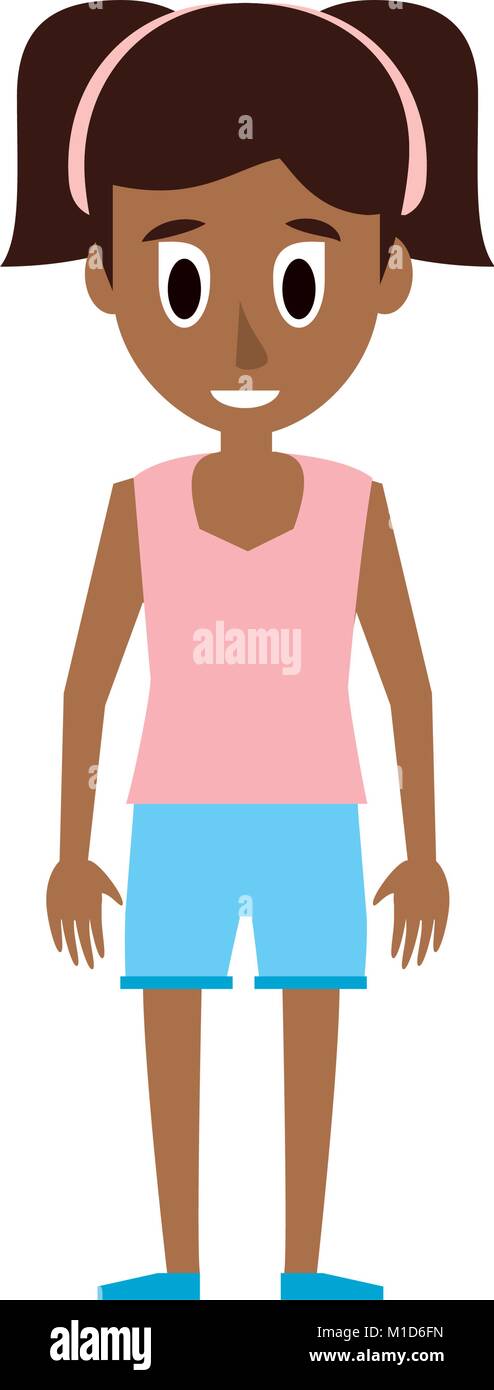 Girl kid cartoon Stock Vector Image & Art - Alamy
