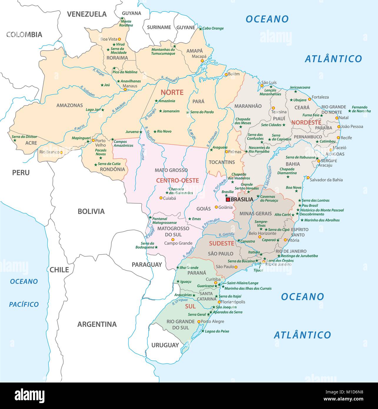 Guyana map outline hi-res stock photography and images - Alamy