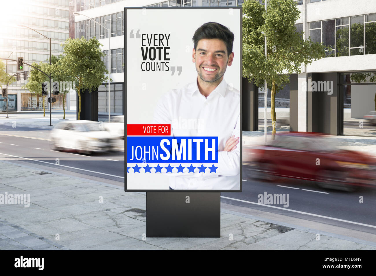 Political ad pole hi-res stock photography and images - Alamy