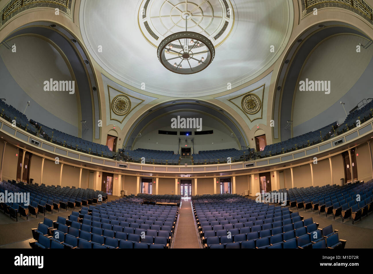 Interior of the Foellinger Auditorium (opened in 1907) on the campus of ...