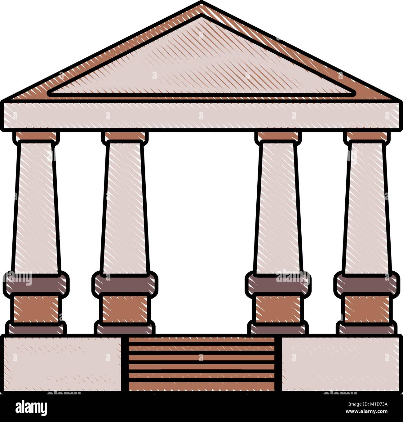 greek building design Stock Vector Image & Art - Alamy