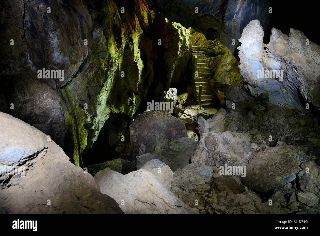 White Elephant cave in Phnom Sorsir hill, surroundings of Kep, Cambodia ...