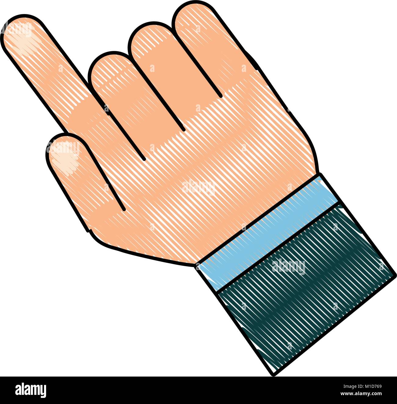 Hand vector illustration Stock Vector Image & Art - Alamy