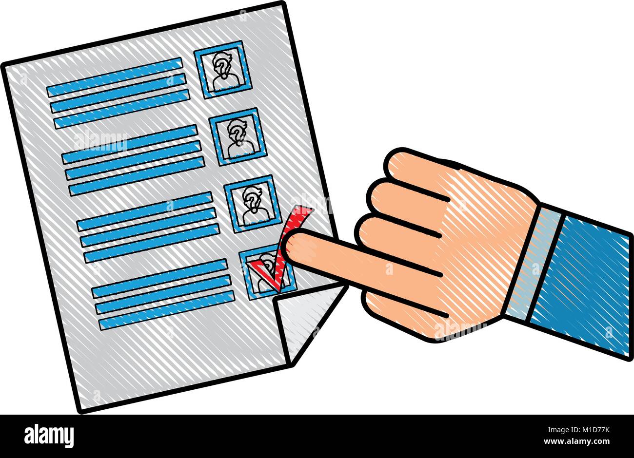 voting checklist design Stock Vector Image & Art - Alamy