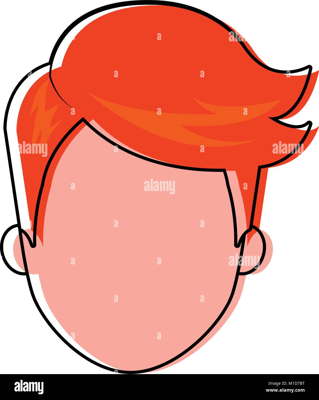 Red head redhead Stock Vector Images - Alamy