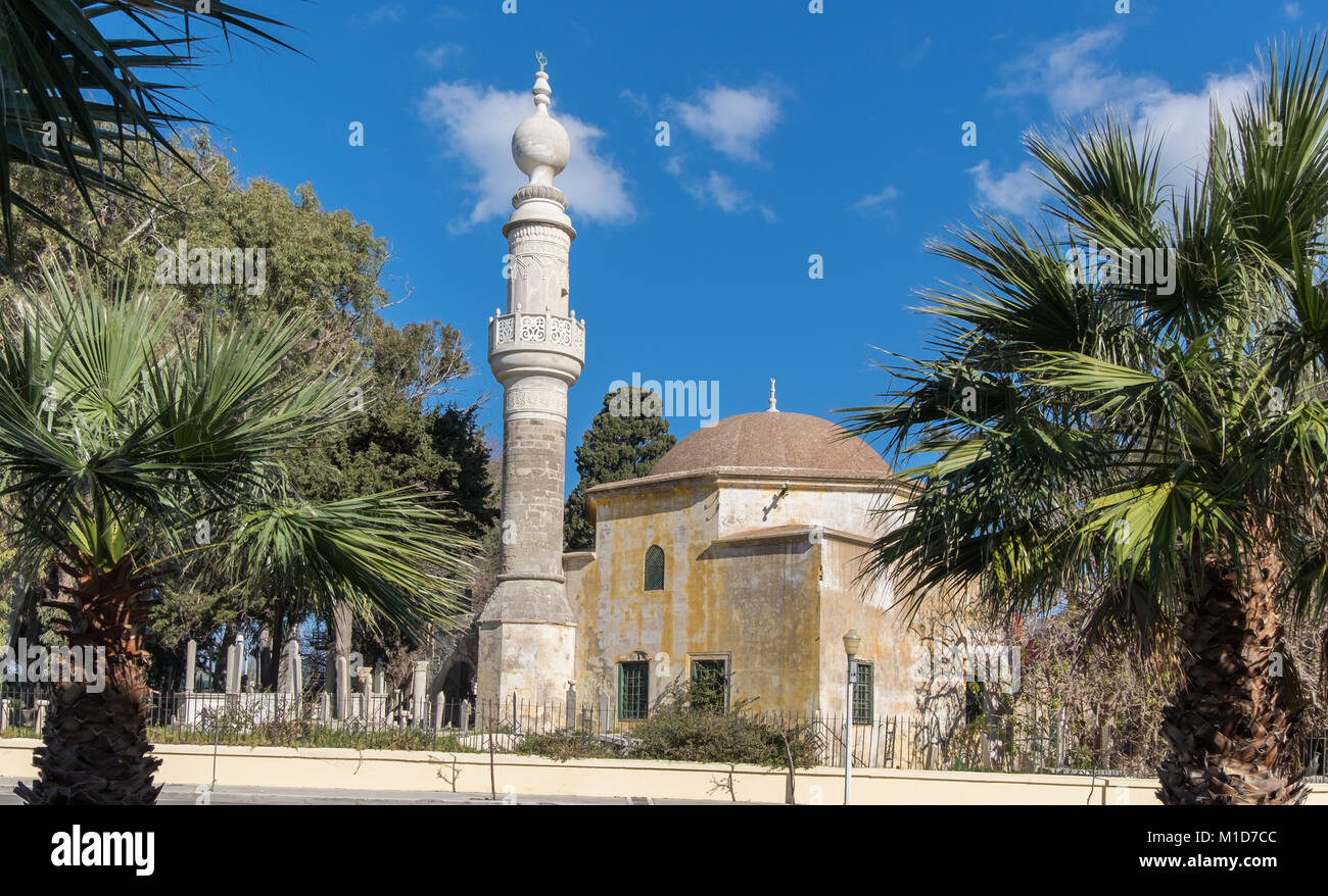 Mosque on the Greek island of Rhodes Stock Photo - Alamy