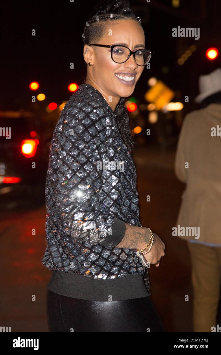 AzMarie Livingston arriving for her birthday party at Rush Street ...