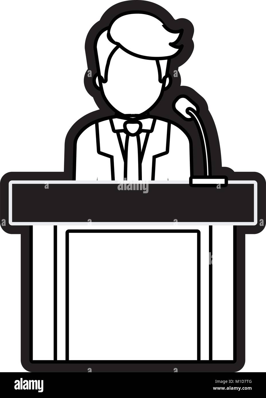 Man at podium design Stock Vector Image & Art - Alamy