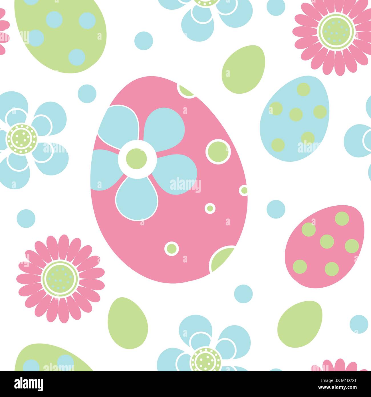 Cute easter seamless pattern. Spring repeating textures. Children's ...