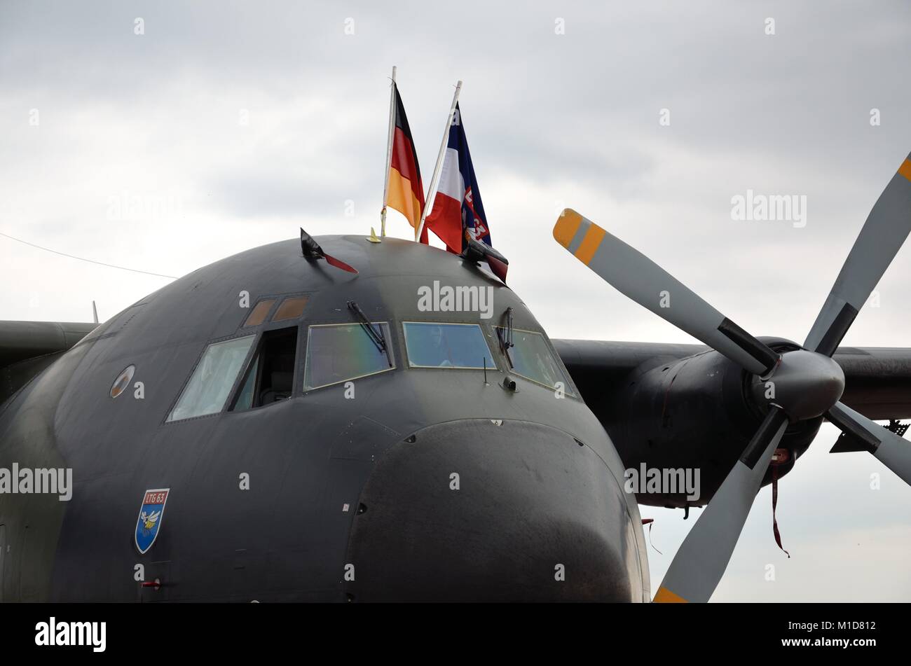 German Air Force C-160D Transall on static display RIAT 2014 cockpit ...