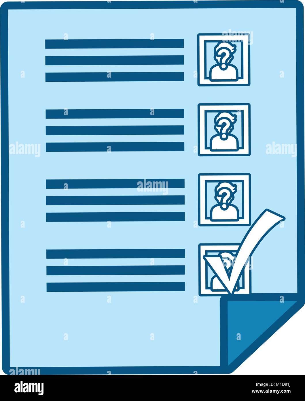 voting checklist design Stock Vector Image & Art - Alamy