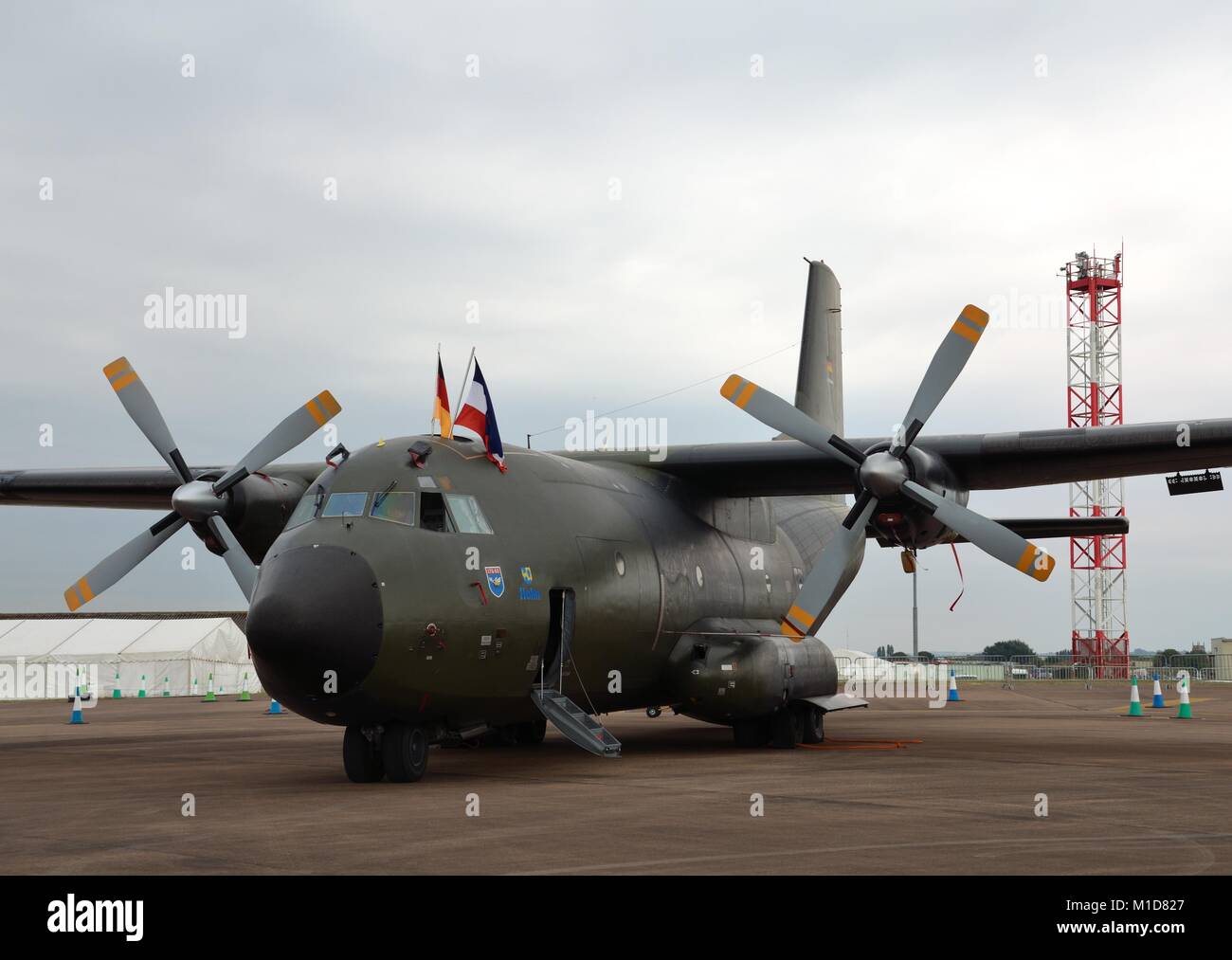 German Air Force C-160D Transall on static display RIAT 2014 Stock ...