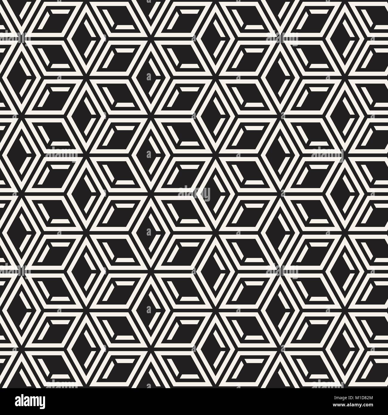 Vector seamless stripes pattern. Modern stylish texture with monochrome ...