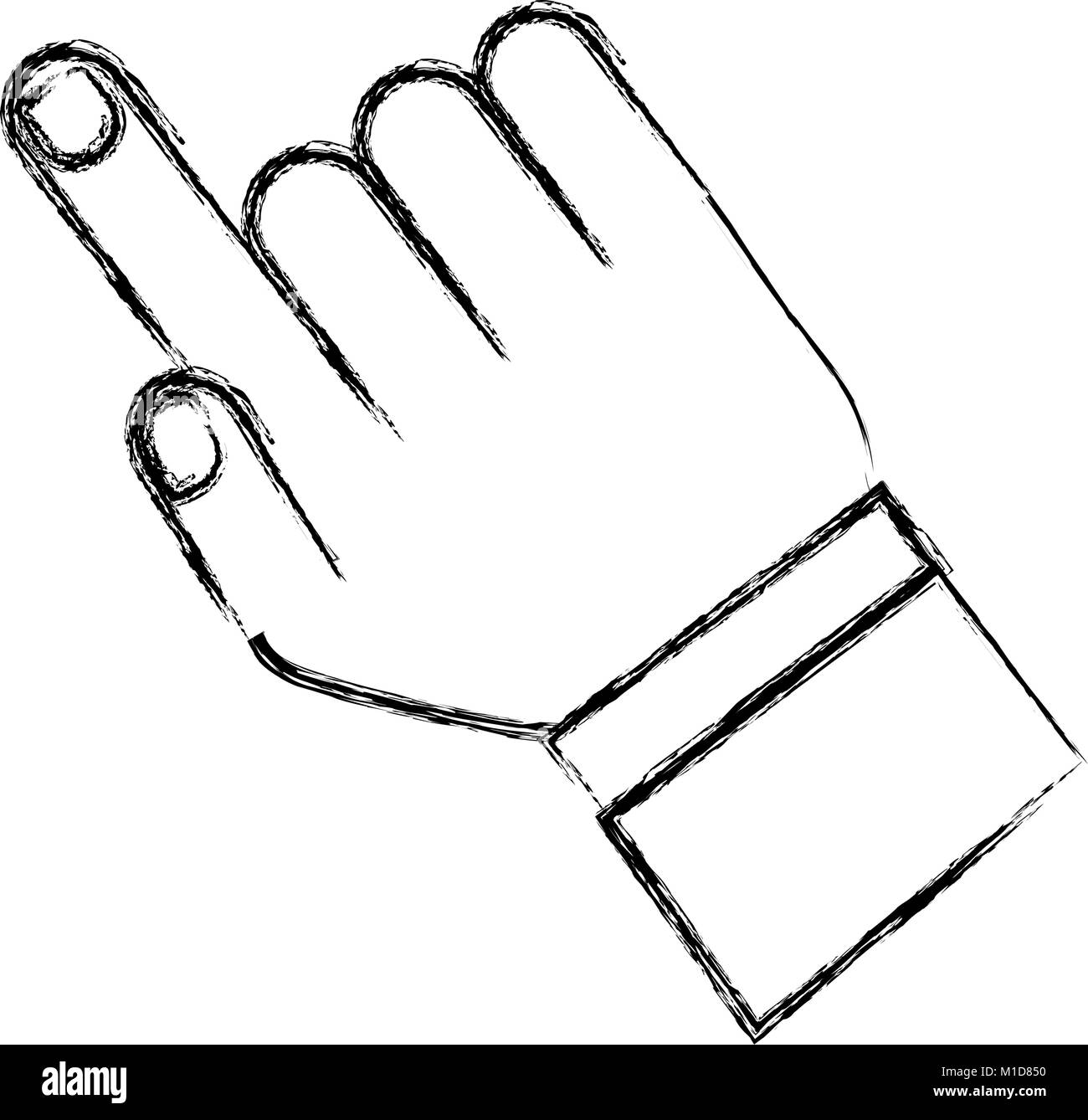 hand vector illustration Stock Vector Image & Art - Alamy
