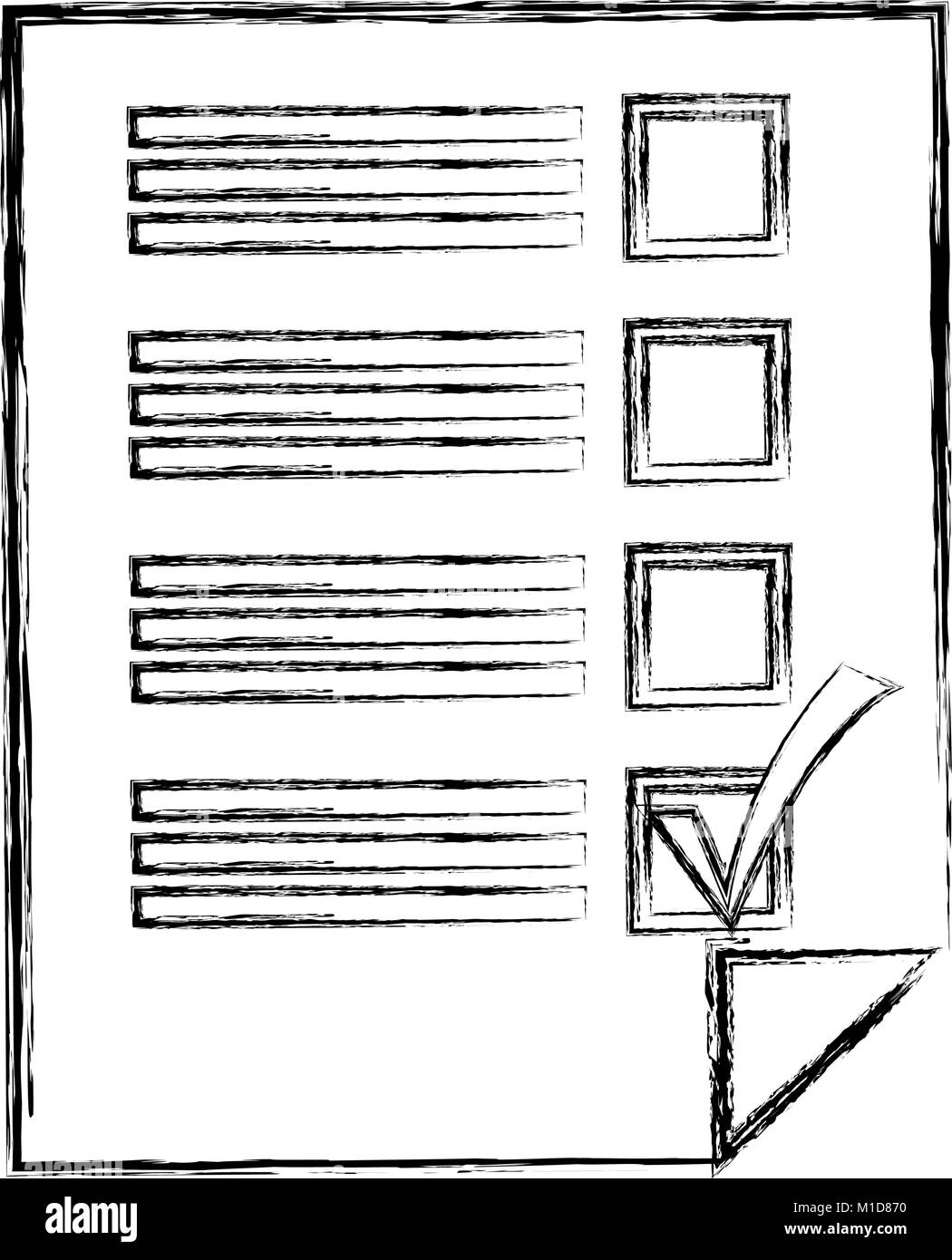 checklist vector illustration Stock Vector Image & Art - Alamy