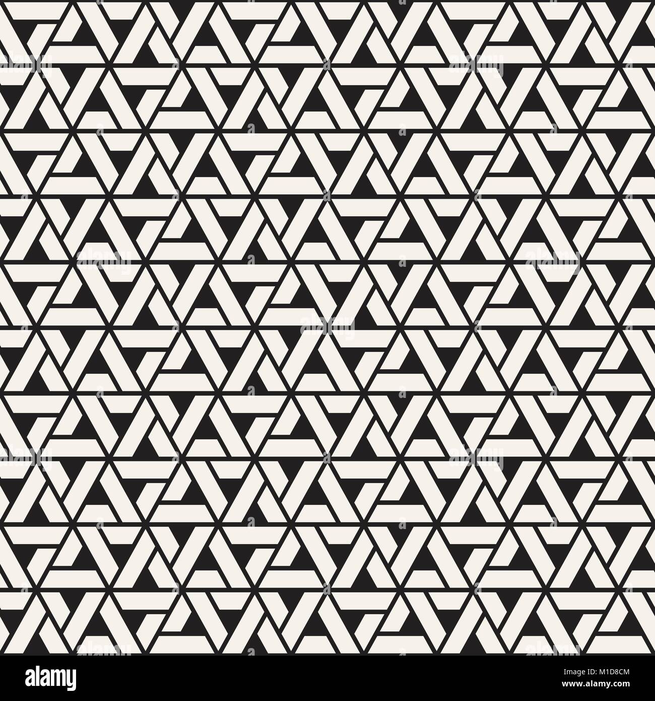 Vector seamless lattice pattern. Modern stylish texture with monochrome ...