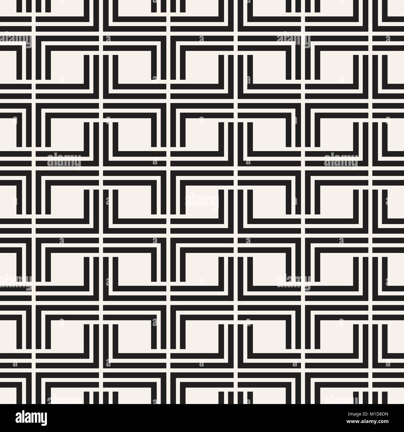 Vector seamless lattice pattern. Modern stylish texture with monochrome ...