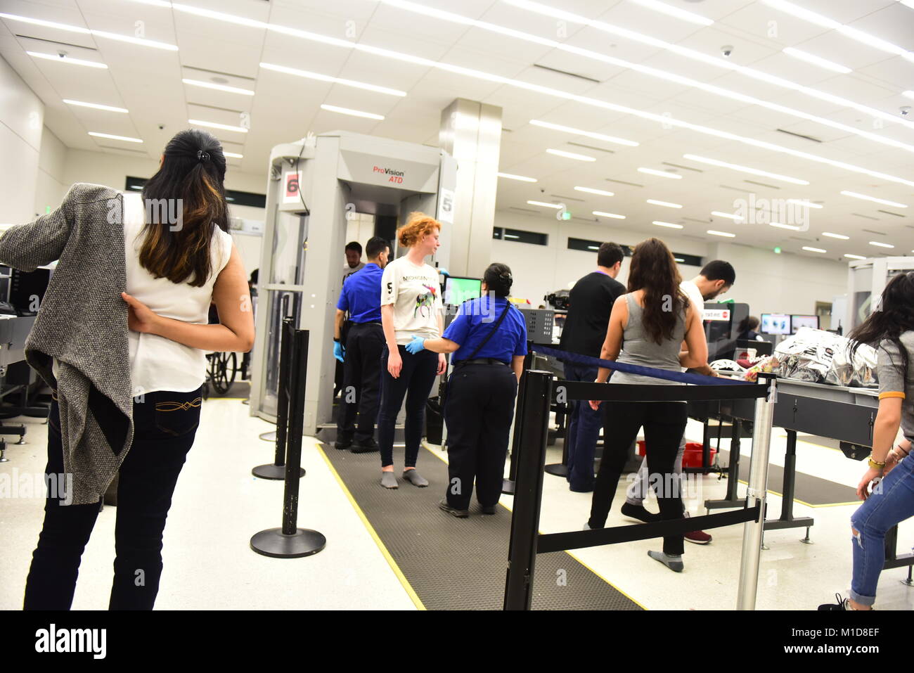 Airport security control point hi-res stock photography and images - Alamy