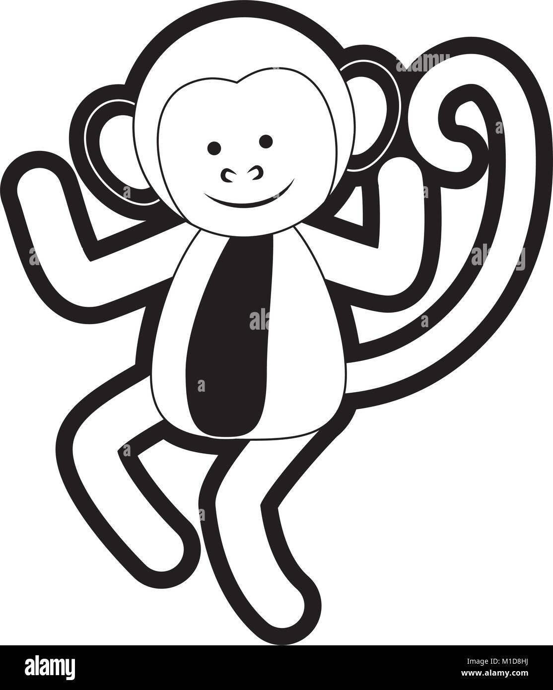 monkey vector illustration Stock Vector Image & Art - Alamy