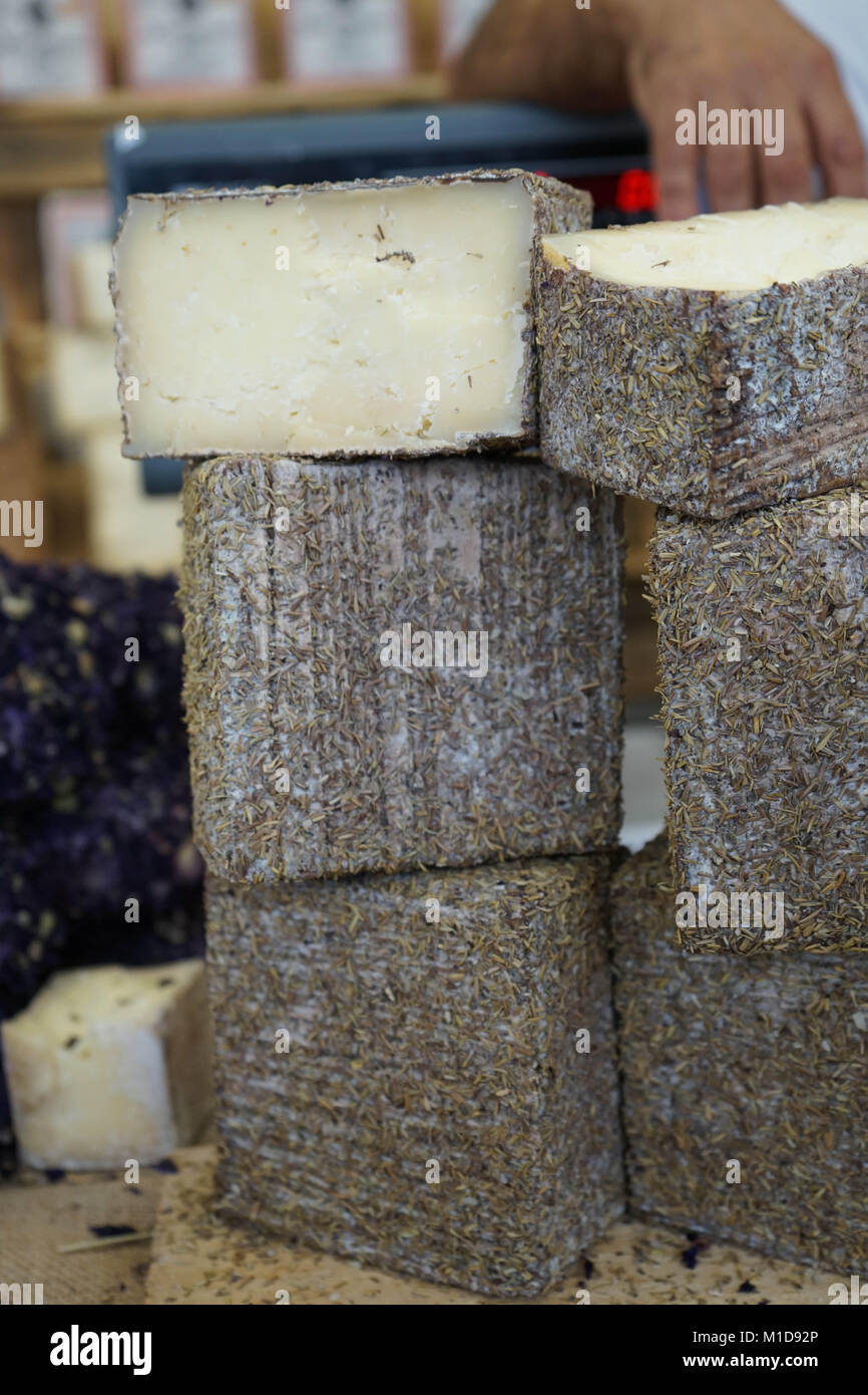 Forms of artisan cheese Stock Photo - Alamy