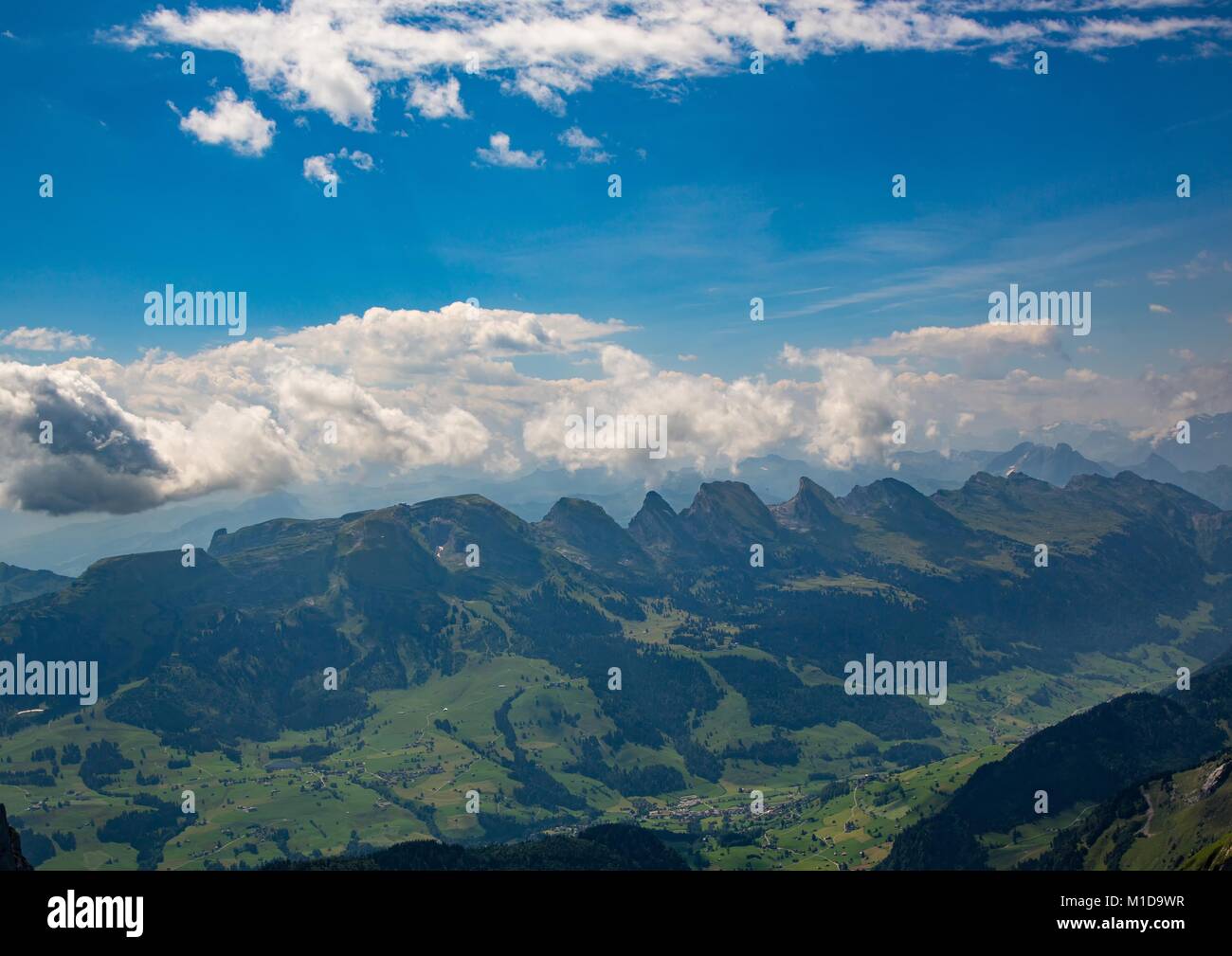 Landscape of the Alpstein and the Saentis which are a subgroup of the ...